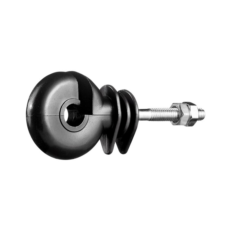 Isolatore vite ferro Nero - 25 pezzi